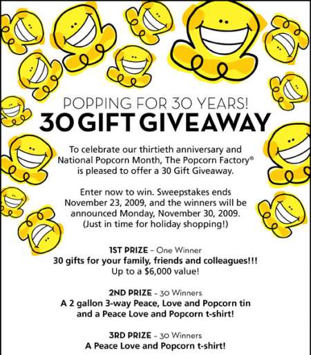 The Popcorn Factory GIVEAWAY!! – Edible Crafts