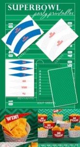 Free Super Bowl Party Printables – Edible Crafts