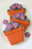 Potted Violet Cookies – Edible Crafts
