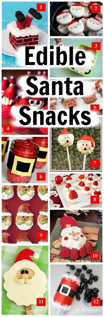 Holiday Roundup: Edible Santas – Edible Crafts