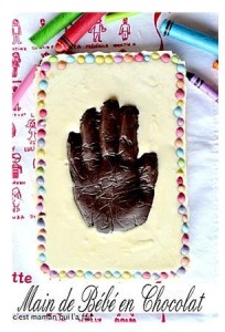 Child’s Handprint Card… in Chocolate – Edible Crafts