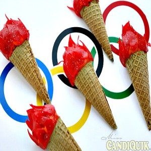Olympic Torch Cupcake – Edible Crafts