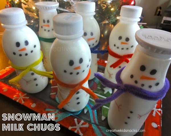 Christmas Recipe – Milk Chug Snowman – Edible Crafts