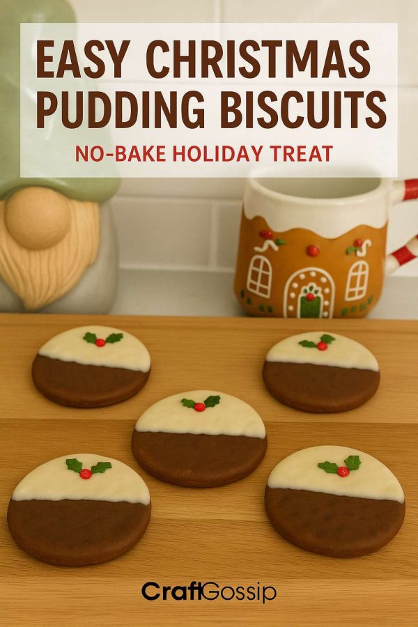 Easy Christmas Pudding Biscuits – A No-Bake Holiday Treat – Edible Crafts