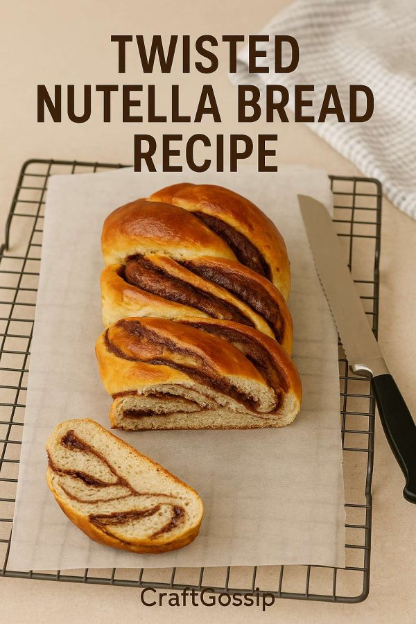 Twisted Nutella Bread – Bread Maker and Handmade Recipe – Edible Crafts