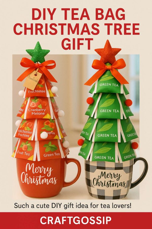 DIY Tea Bag Christmas Tree Gift – A Festive Treat for Tea Lovers ...