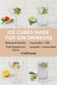 Ice Cubes Made for Gin Drinkers – Edible Crafts