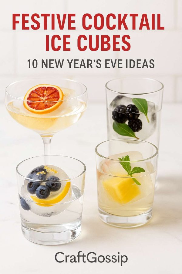 Celebrate New Year’s Eve With Make-Ahead Cocktail Ice Cubes – Edible Crafts
