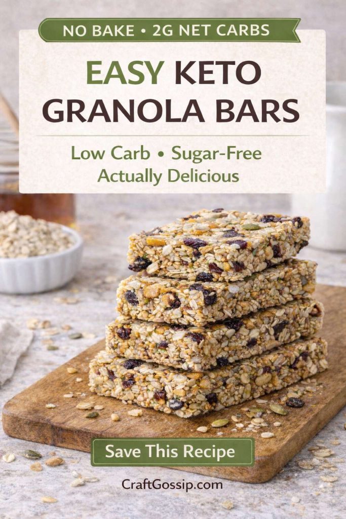 How to Make Keto Granola Bars (Low Carb, No Sugar and Actually ...